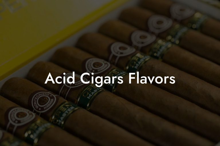 Acid Cigars Flavors - Swinger Cigar | Cigar Lifestyle