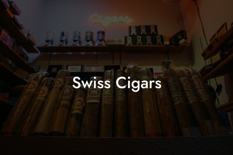 Swiss Cigars - Swinger Cigar | Cigar Lifestyle